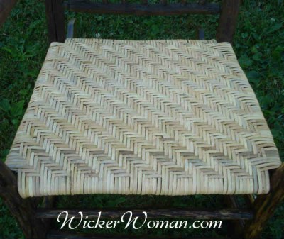 Three chair caning design samples