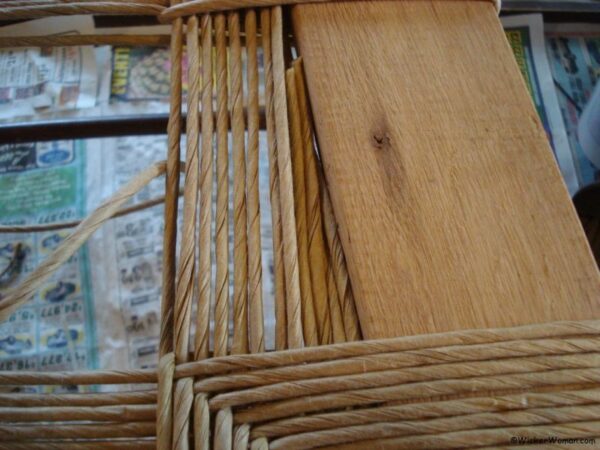 Paper Rush Seat Weaving Tip--How to start the gusset strands